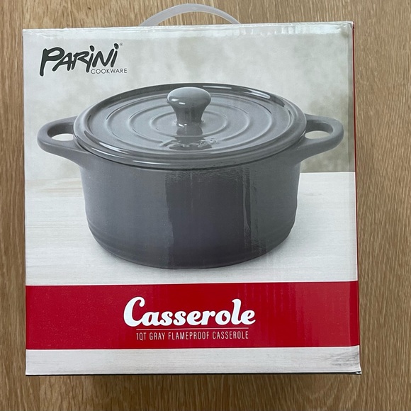 Parini | Kitchen | Qt Gray Flameproof Casserole | Poshmark